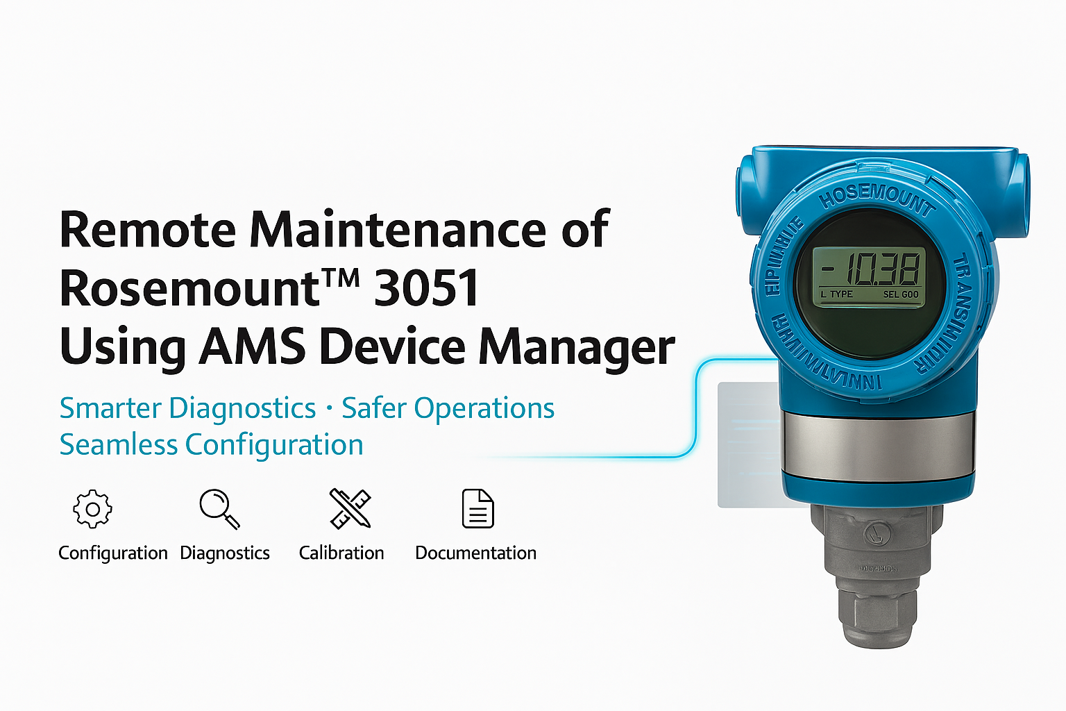 Remote Maintenance of Rosemount™ 3051 Using AMS Device Manager
