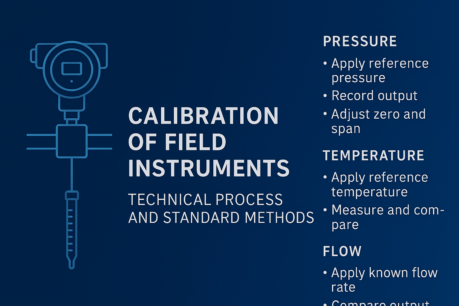 Calibrating Field Instruments Technical Workflows and Standard Methods ...