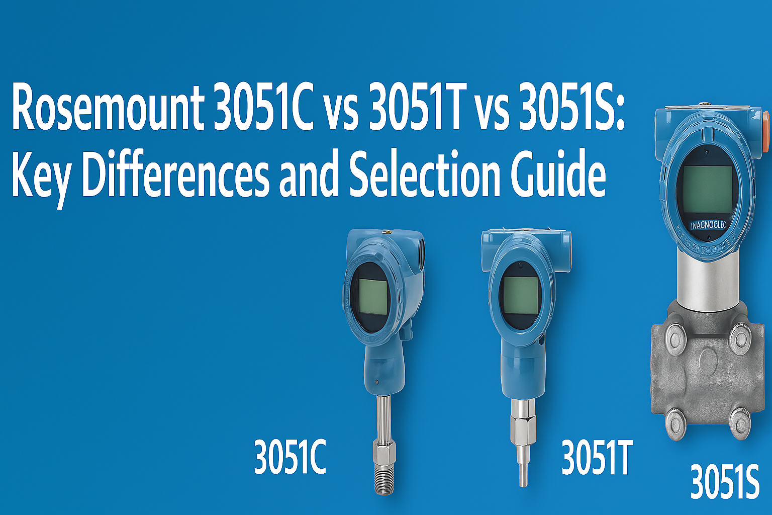 Rosemount 3051C vs 3051T vs 3051S: Key Differences and Selection Guide