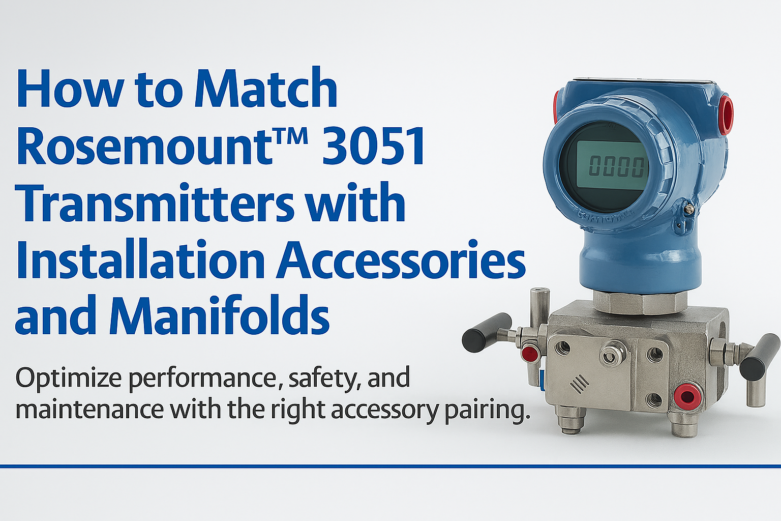How to Match Rosemount™ 3051 Transmitters with Installation Accessories ...
