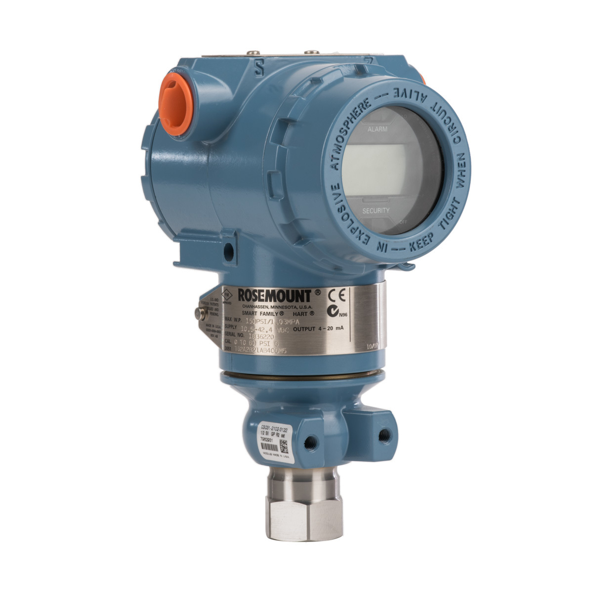 3051T High Temp Pressure Transmitter Industrial Pressure Sensor for ...